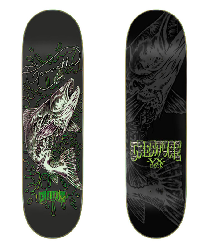 Creature - Gravette Keepsake VX Deck Skateboard - 8.51in x 31.88in