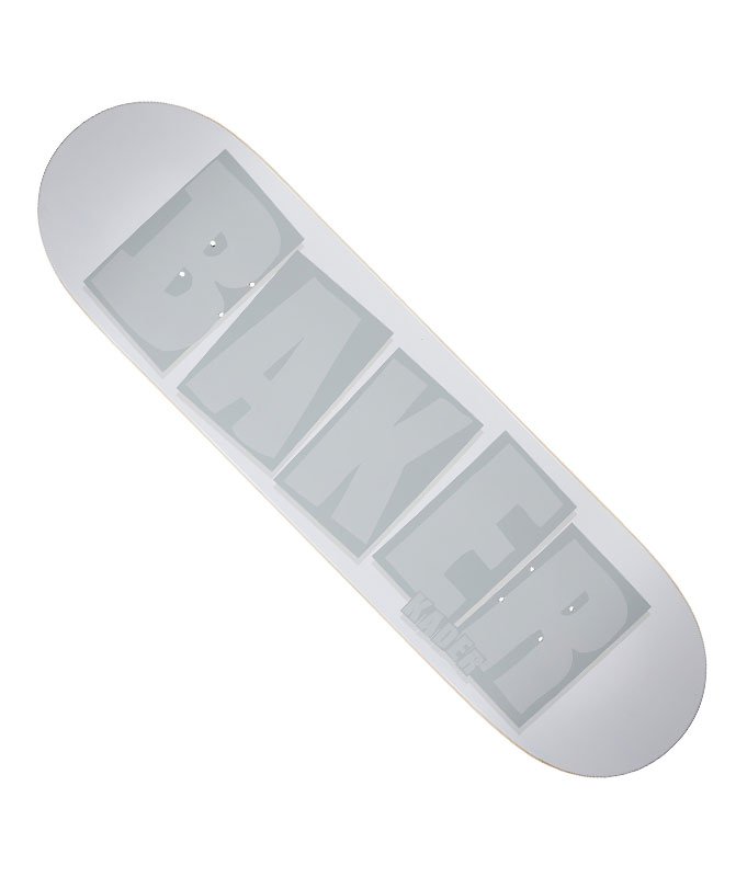 Baker - Kader White Tonal - 9.0in x 33.25in - Flatspot Longboard Shop