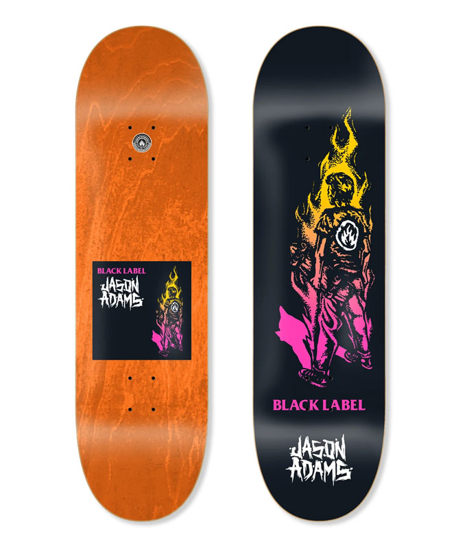 Black Label Skates - Jason Adams "SUFFER” - 9.0in x 32.62in