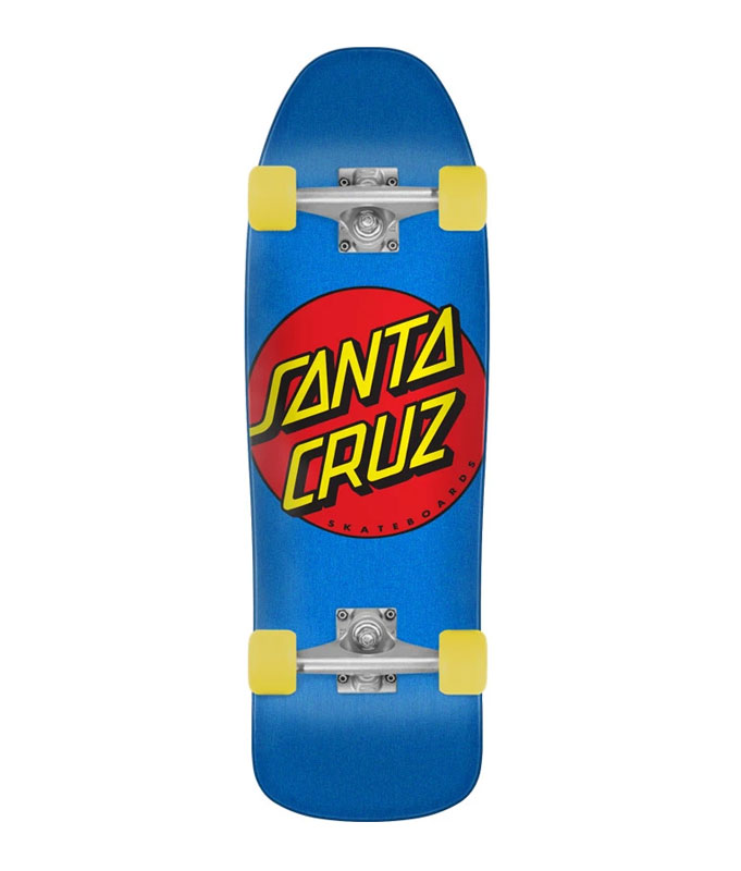 Santa Cruz - Classic Dot Blue 80s Cruzer Complete - 9.35in x 31.7in ...