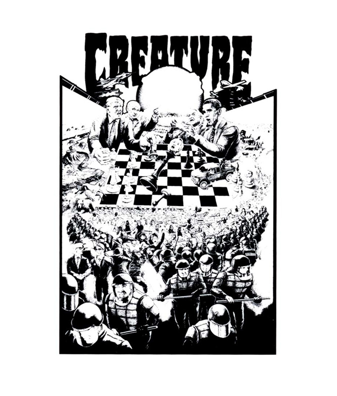 Creature Skateboards - World Leaders 5in x 3in - Sticker