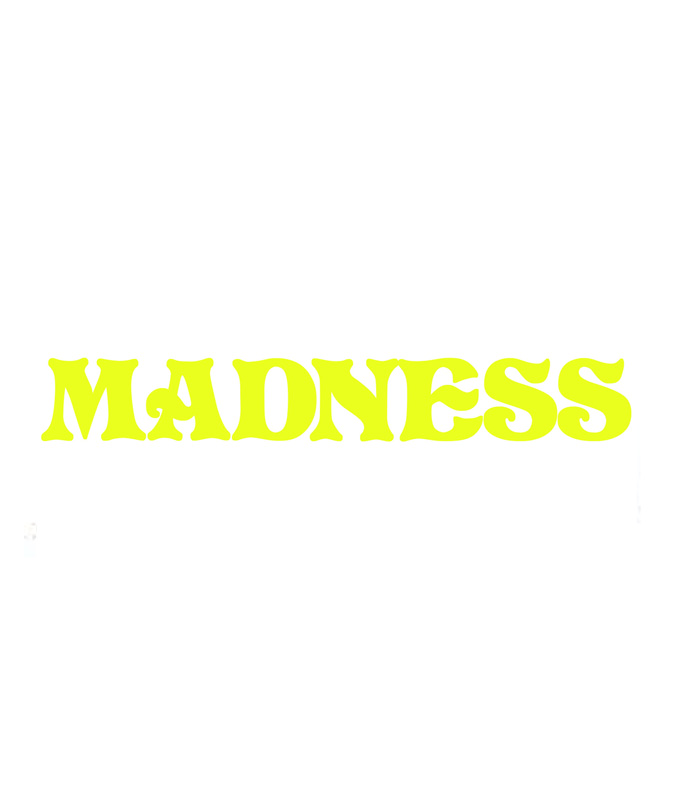 Madness Skateboards - Yellow Vinyl 14.25in - Sticker