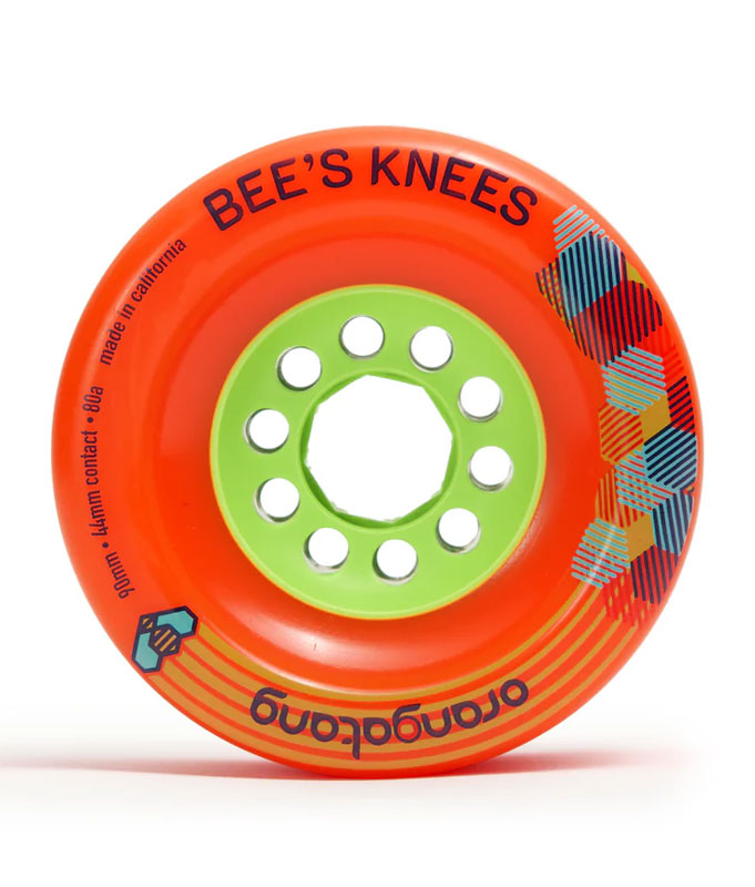 Orangatang Wheels Bee's Knees 90mm 80a Longboard Distance Push