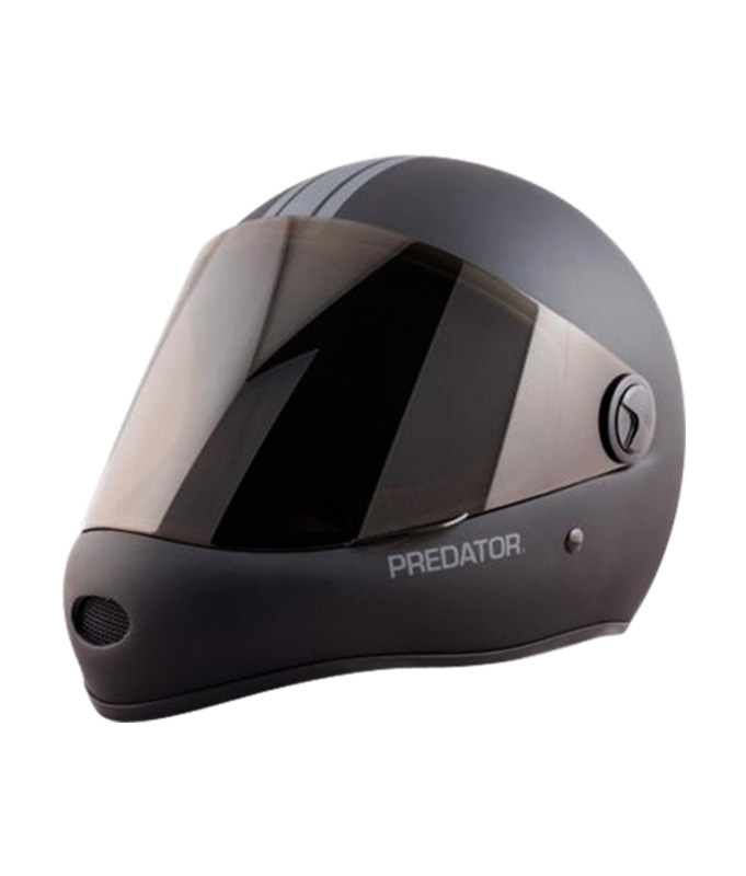 Predator - DH6 Fullface Helmet - Matte Black - Flatspot Longboard Shop