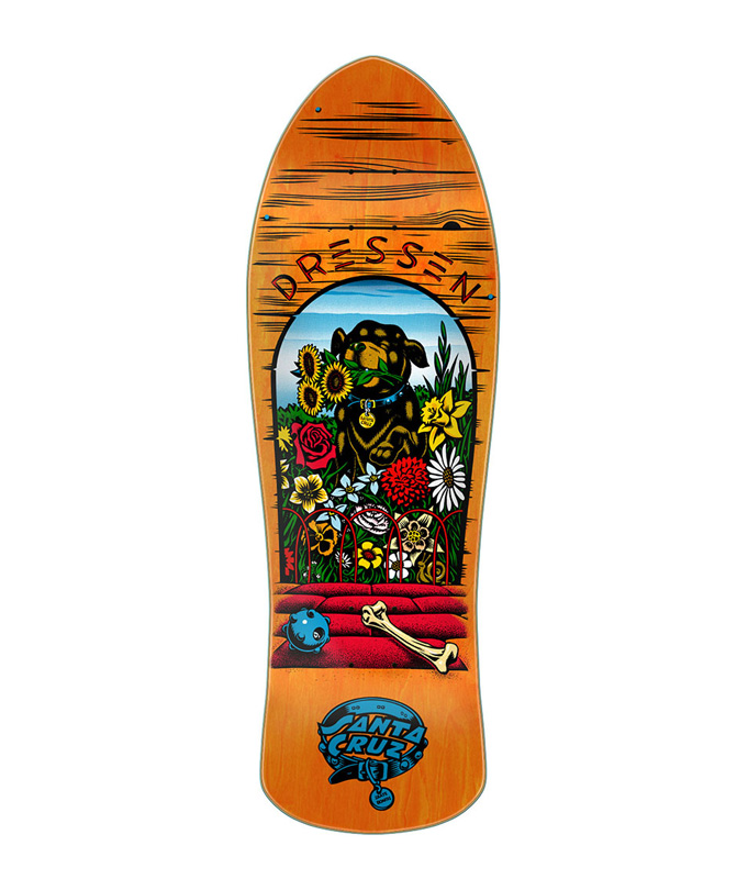 Santa Cruz - Dressen Pup Reissue Skateboard Deck - 9.5in x 29.44in