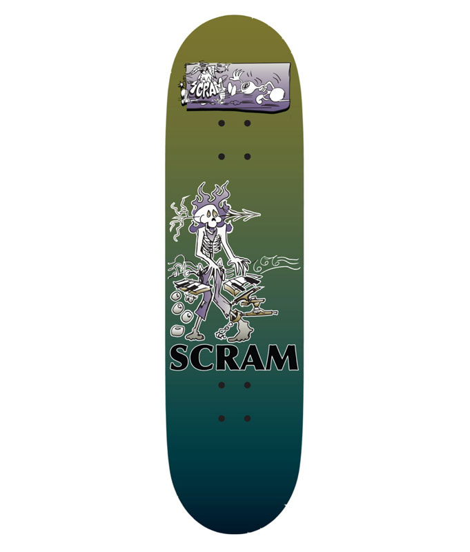 Scram Skates - Popsicle - 10.25in x 33in skateboard deck