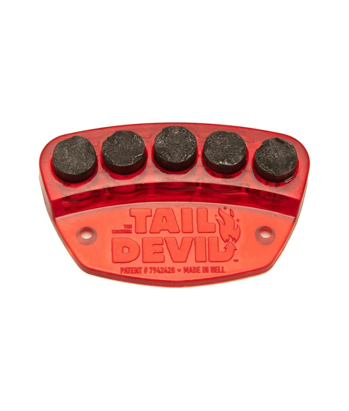 Original Tail Devil Skateboard Spark Skid Plates Sparking Flint Red