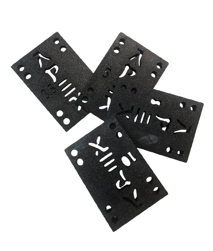 Apex Prototyping Black Hard Plastic Angled Riser Pads
