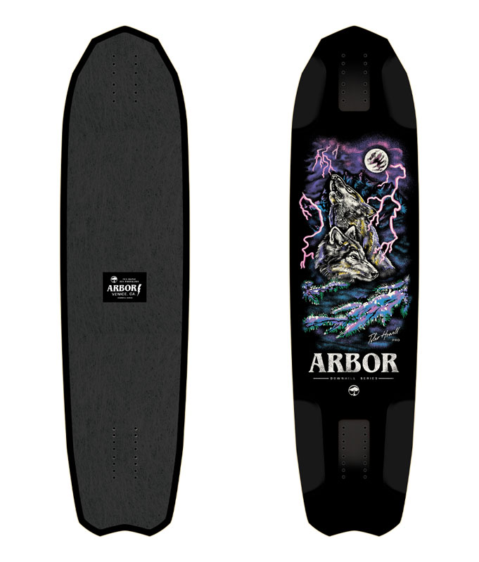 Arbor - Tyler Howell Pro Downhill Black Wolf - Deck