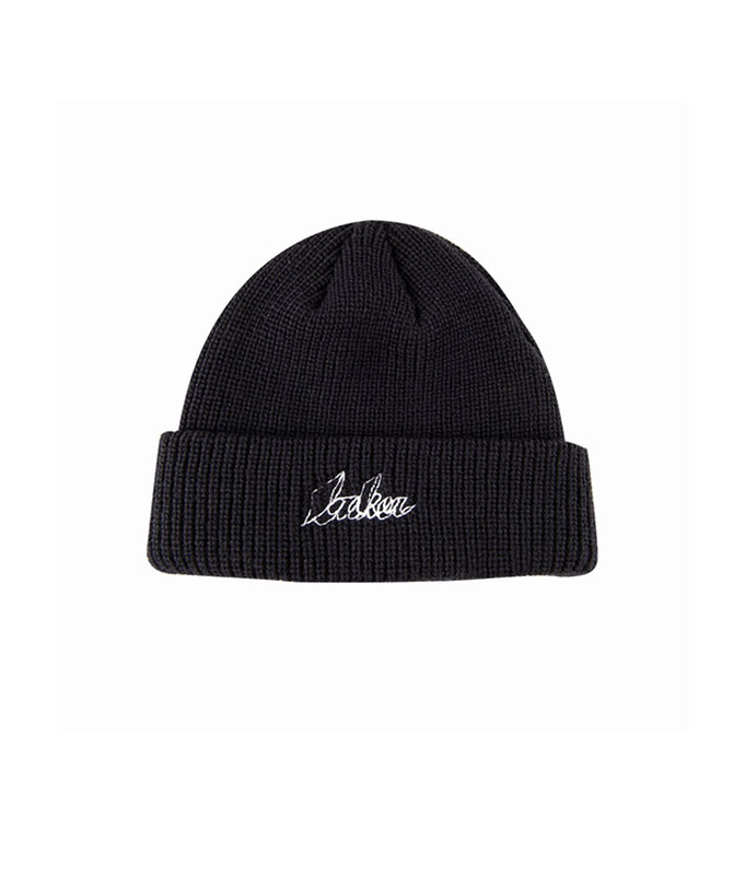 Baker - Cursive Logo Beanie - Navy - Flatspot Longboard Shop