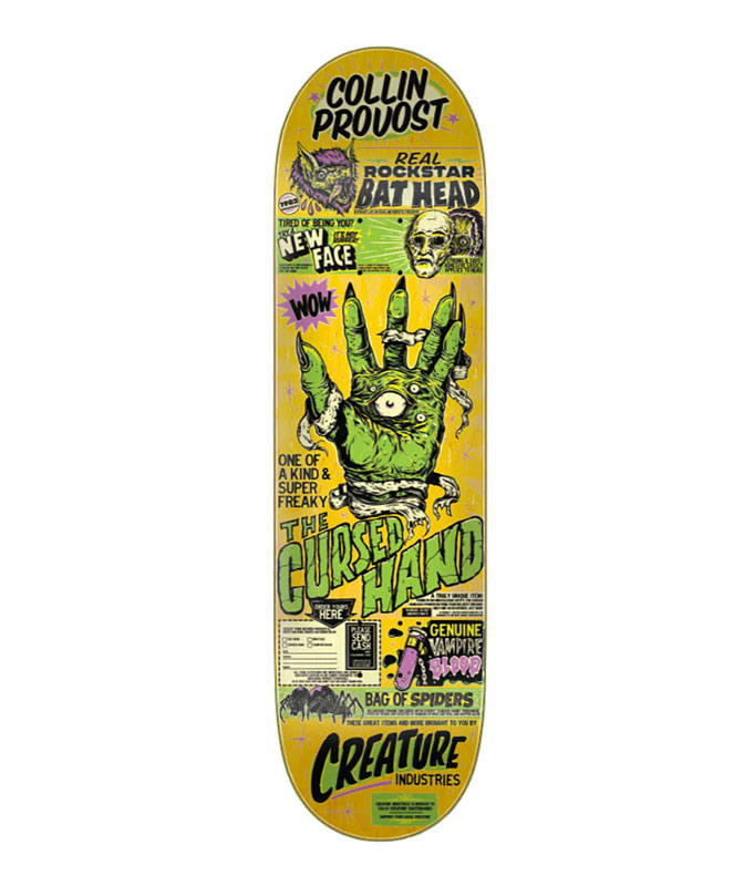 Creature - Provost Cursed Hand - 8.47in x 31.98in Skateboard Deck