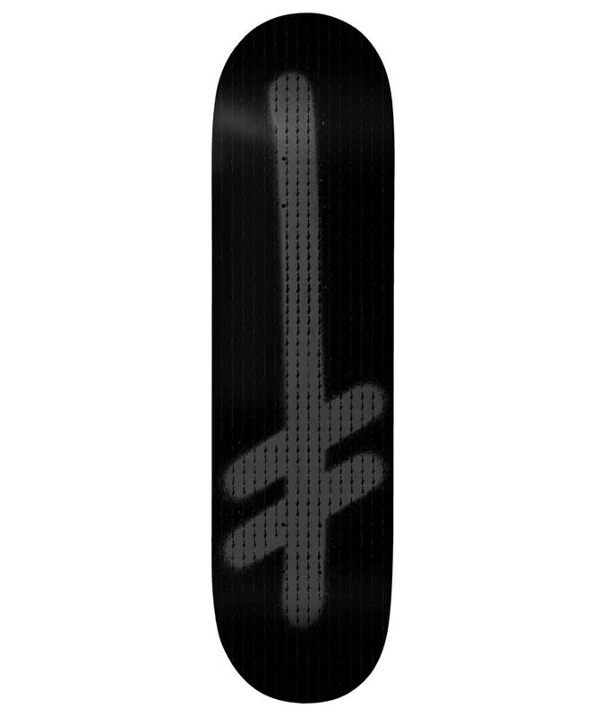 Deathwish Skateboards Gang Logo Black Stamp 8.38in - Deck