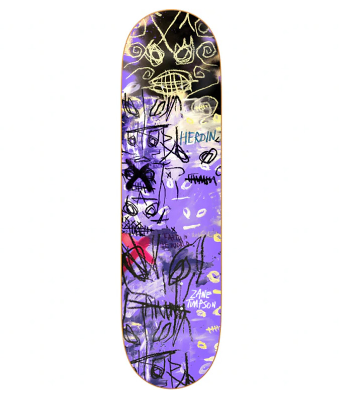 Heroin Skateboards - Zane Timpson Painted - 8.75in x 32in