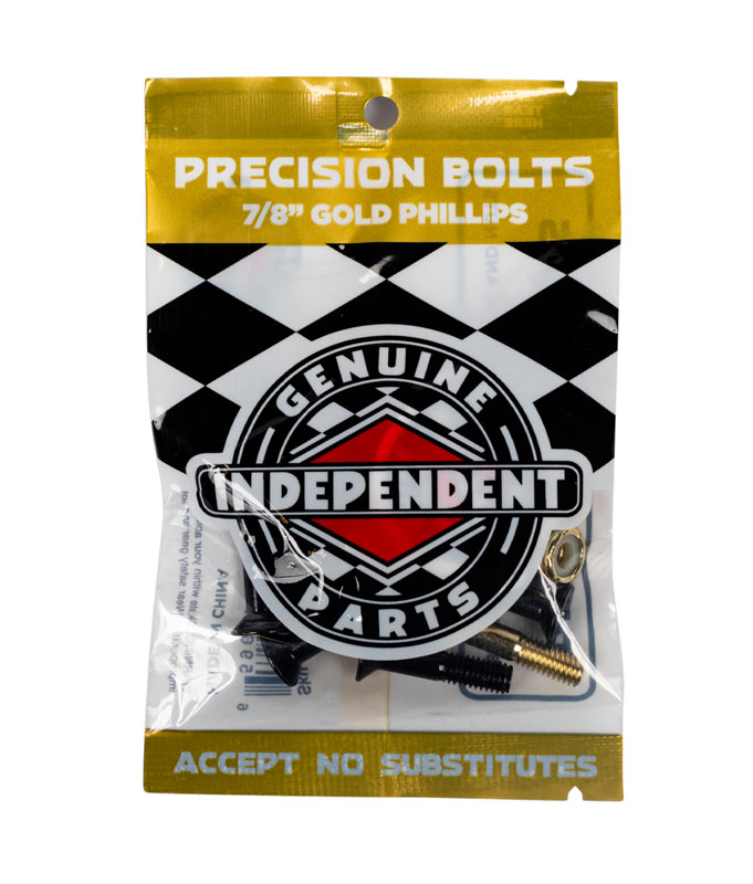 Independent Trucks - Cross Bolts - 7/8in Black/Gold Phillips