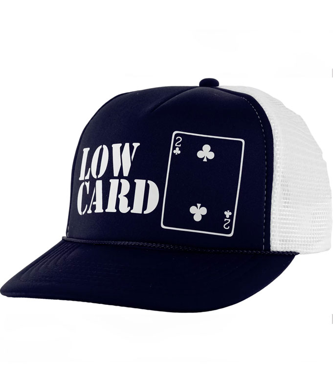 Lowcard - Logo Mesh Trucker - Navy Blue - Flatspot Longboard Shop