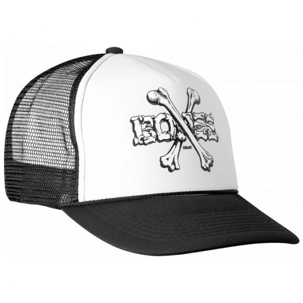 Powell Peralta - Cross Bones Trucker Cap - Black/White - Flatspot Longboard Shop