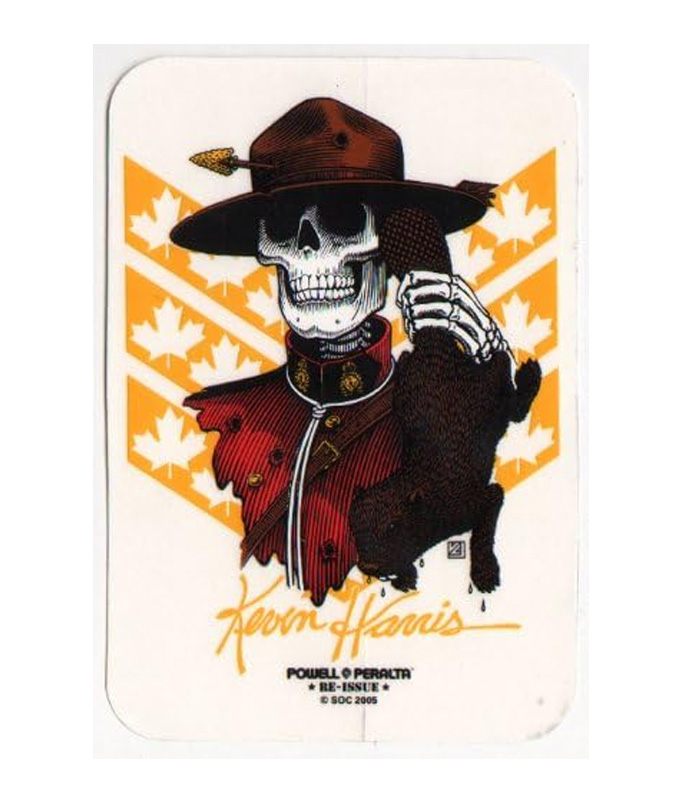 Powell Peralta Skateboards - Kevin Harris Mountie Reissue - Sticker