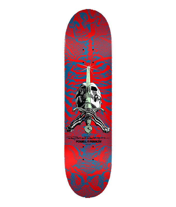 Powell Peralta - Skull and Sword Shape 246 - 9.05in x 32.95in ...
