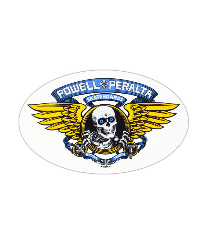 Powell Peralta - Winged Ripper OG Blue 6.5in - Sticker - Flatspot ...