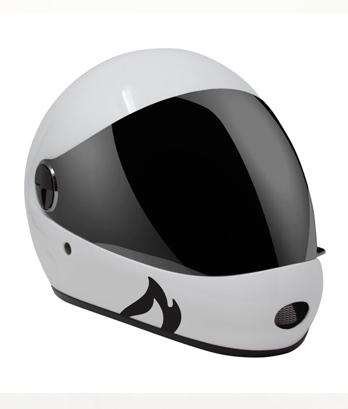 Predator Helmets DH6-Xe White Fullface Helmet Downhill Skateboarding