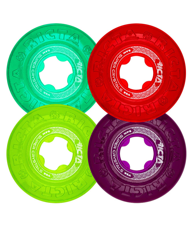 Ricta Wheels - Super Crystals Translucent Multi Color - 54mm 95a