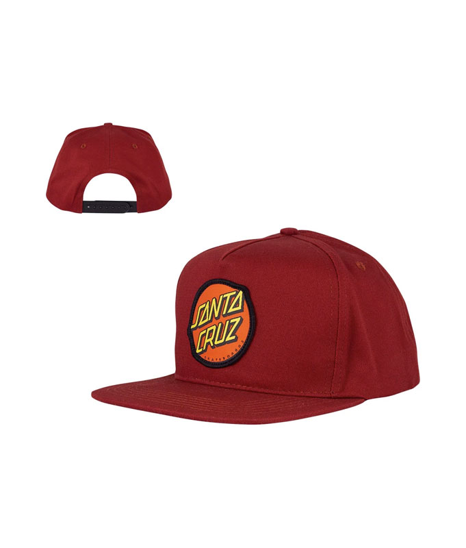 Santa Cruz - Snapback Classic Patch O/S - Red - Flatspot Longboard Shop