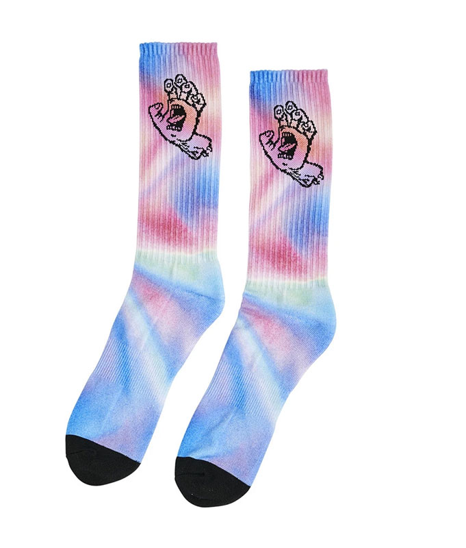 Santa Cruz - Iridescent Multi Fade Hand Crew Socks - Socks - Flatspot ...