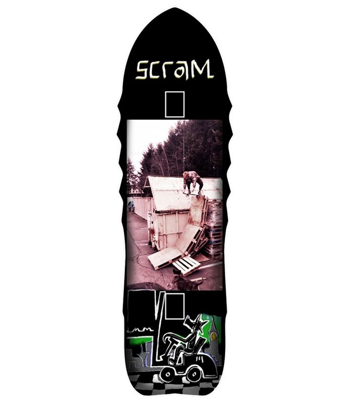 Scram Skates - Forklift - 10in x 33in skateboard deck