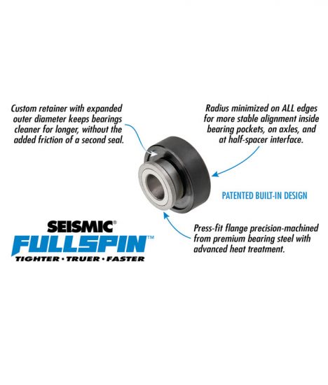 Seismic Skate - Fullspin 7-Ball Steel XT Built-In - Bearings