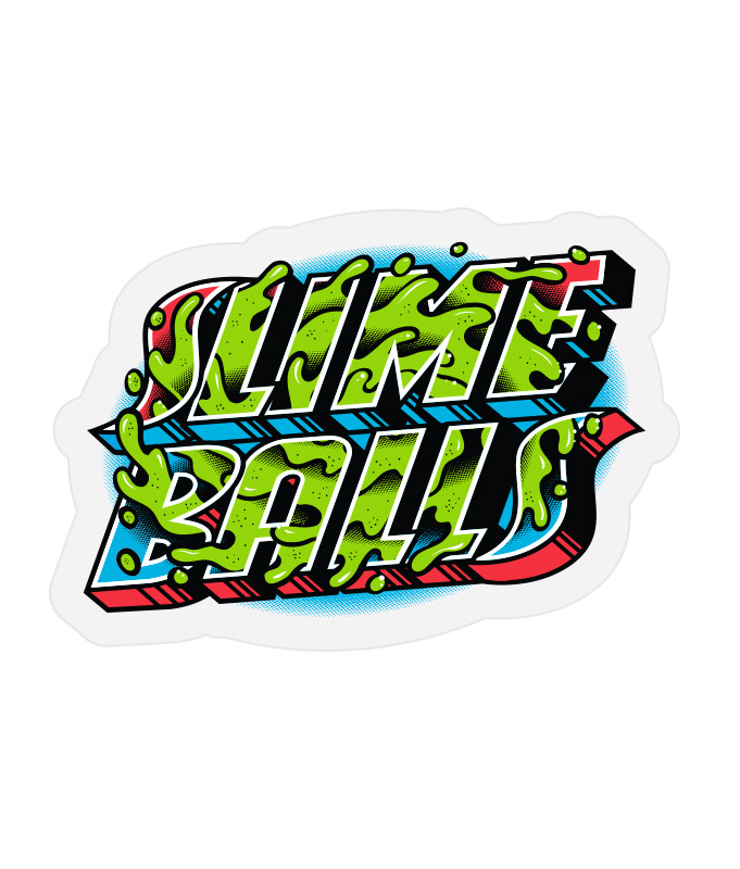 Slime Balls Wheels - Greetings From SB 3.5in - Sticker