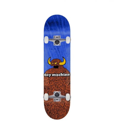 Toy Machine - Furry Monster Blue 8.25in - Complete - Flatspot Longboard ...