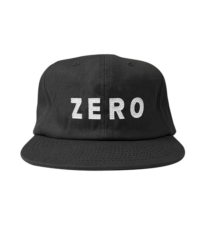 Zero Skateboards Army Applique Strapback Hat Black